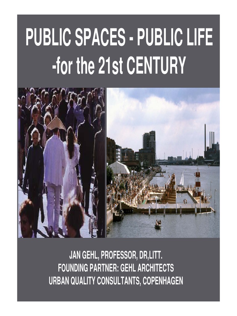 UI Lecture Jan Gehl Urban Design For People | PDF | Cycling ...
