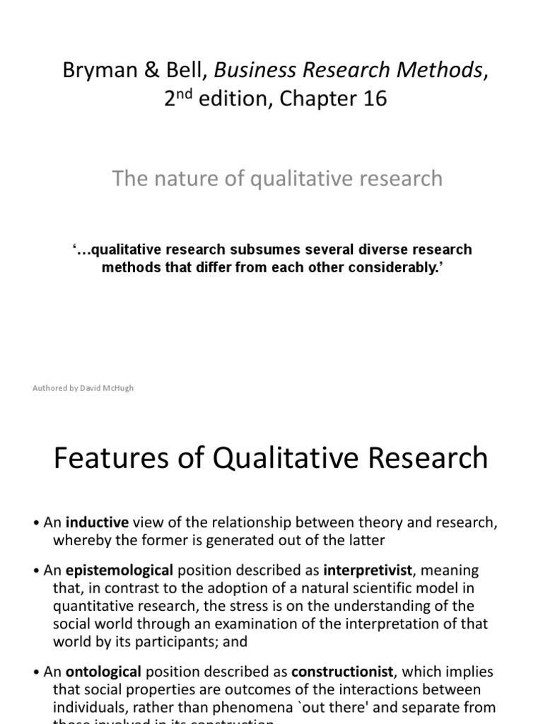 Bryman 16,17,18,19 | PDF | Qualitative Research | Focus Group