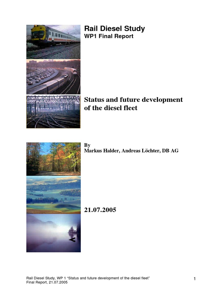 Status and Future Development of Diesel Fleet | PDF | Train | Locomotives