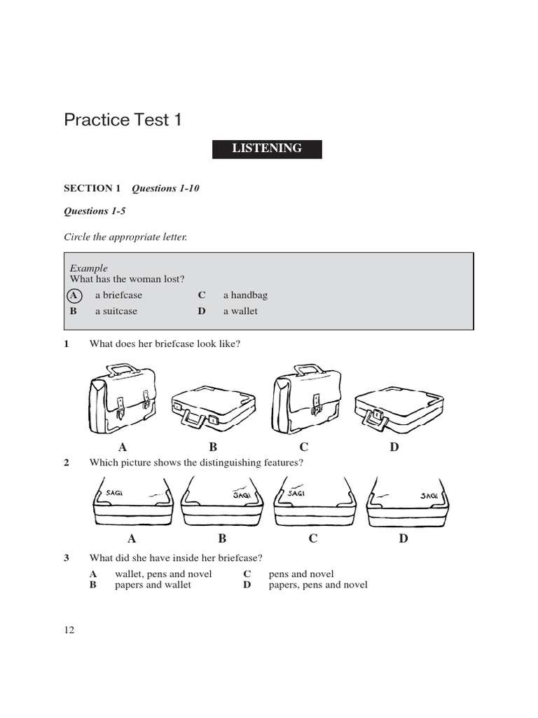 Cambridge Practice Tests for IELTS 1 Listening 01 Questions | Ellipsis ...