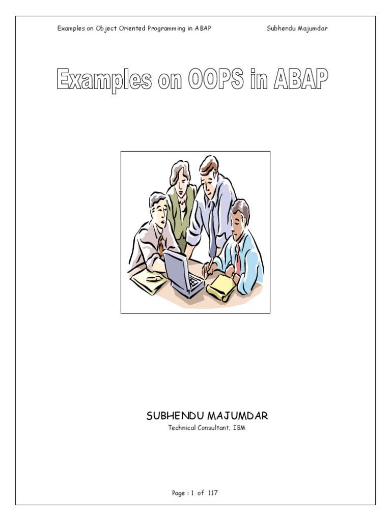 Abap Oops Pdf Class Computer Programming Method Computer Programming 4050