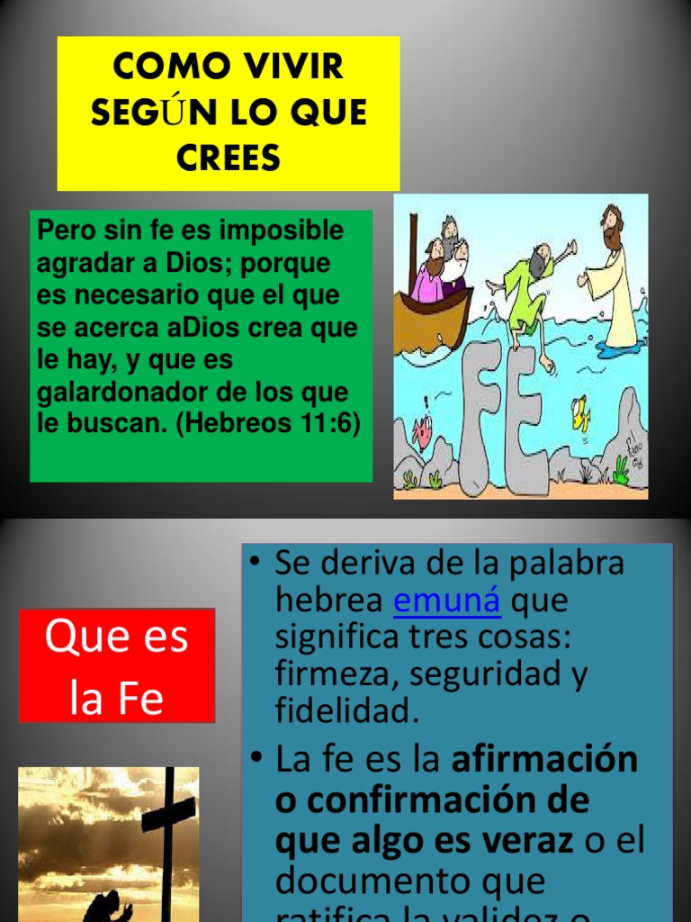 Como Vivir Según Lo Que Crees | PDF | Fe | Dios