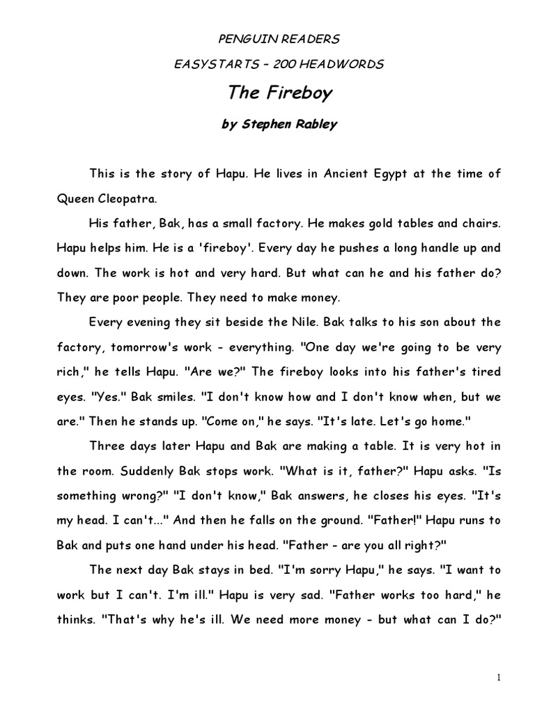 The Fireboy: by Stephen Rabley | PDF | Nature