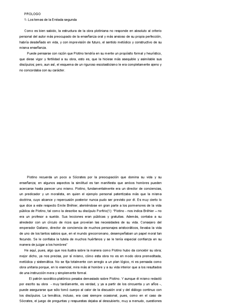 Plotino - Eneada 2 | PDF | Importar | Alma