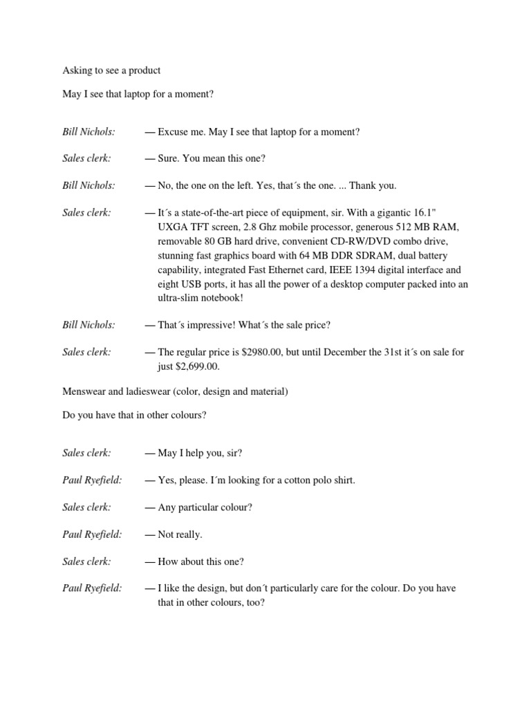 Customer Service Dialogues: Conversations at a Store, Hotel, Restaurant ...