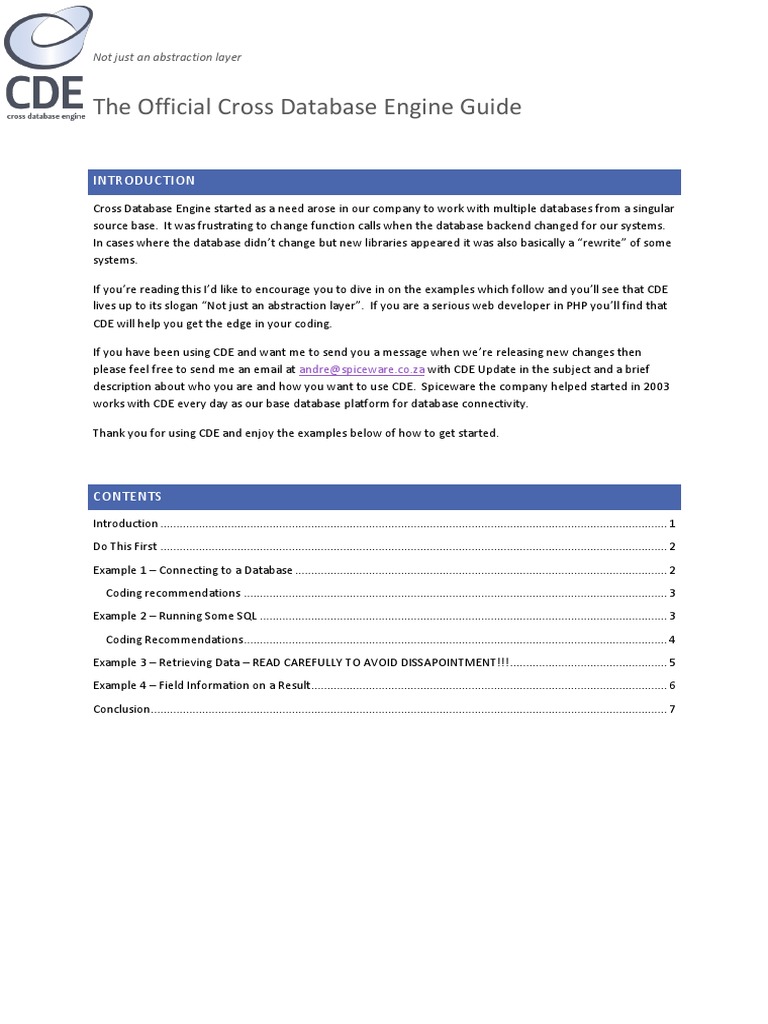 CDE Official Guide | PDF | Databases | Data Management
