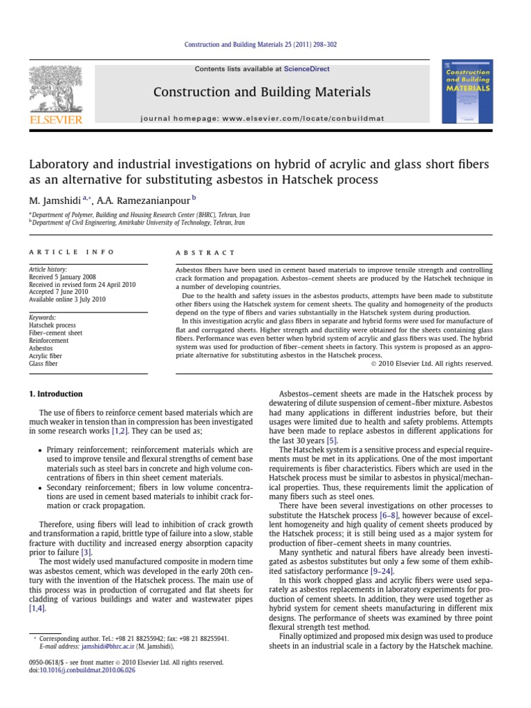 Asbestos Sheet | PDF | Fracture | Composite Material