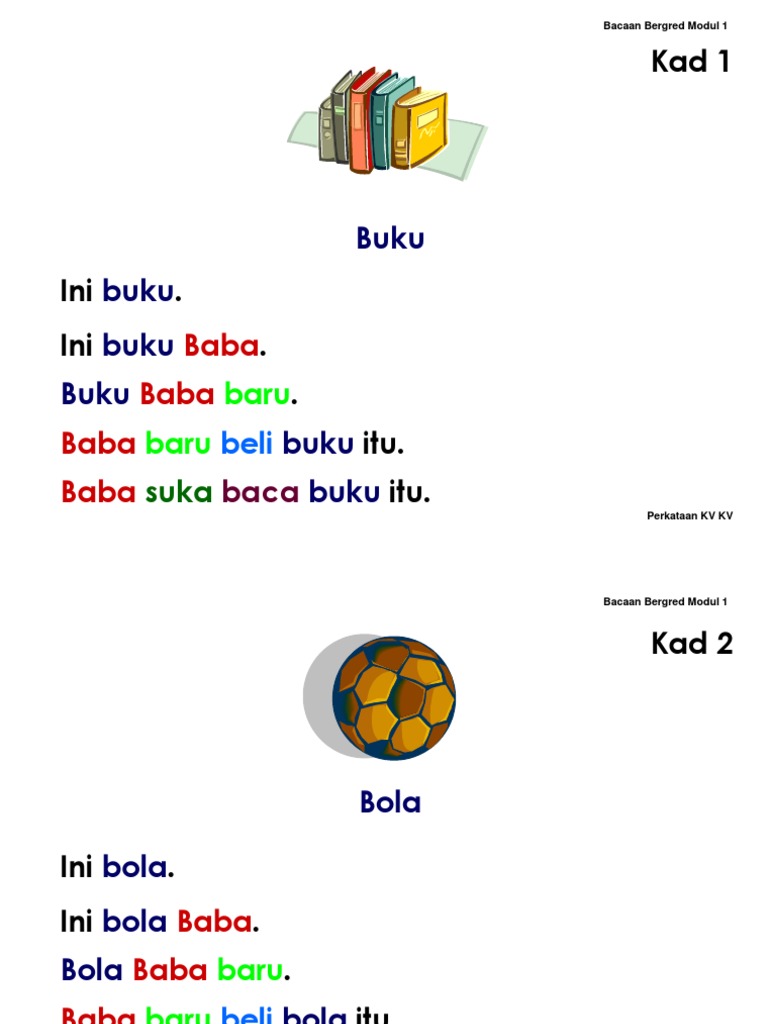 Bacaan Bergred Modul 1-4 | PDF