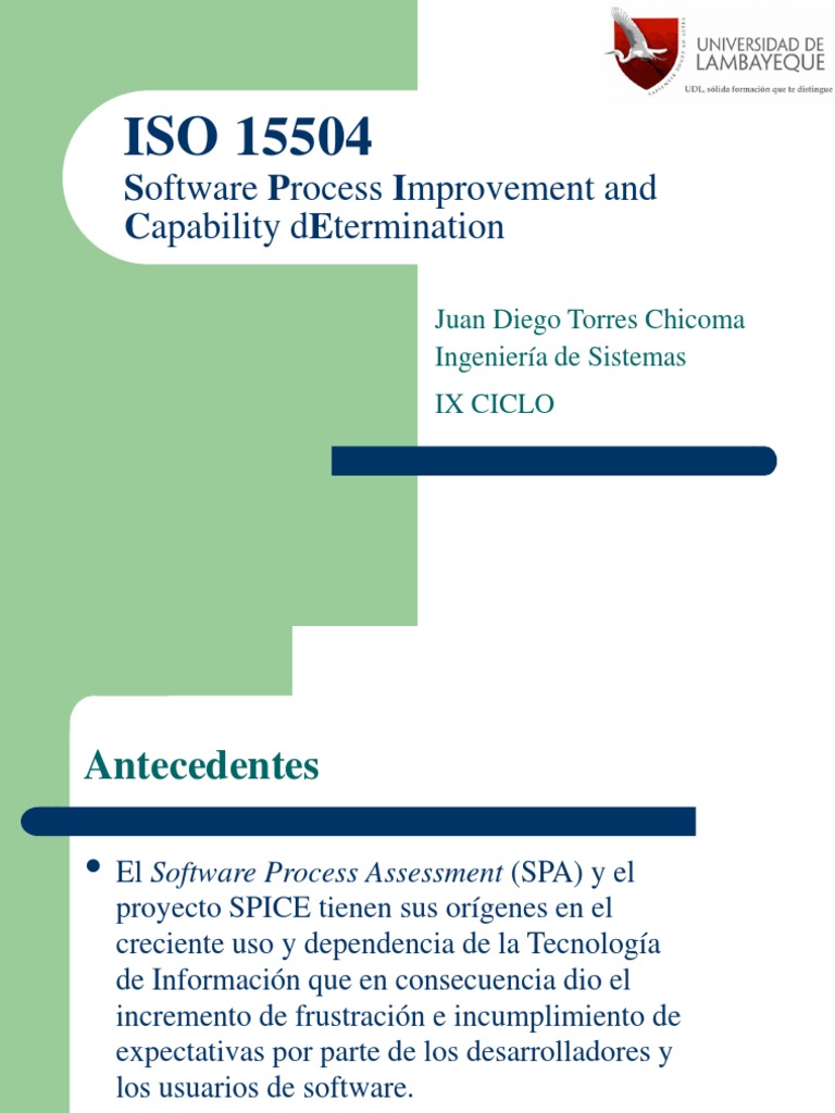 ISO 15504 | Software | Cognición