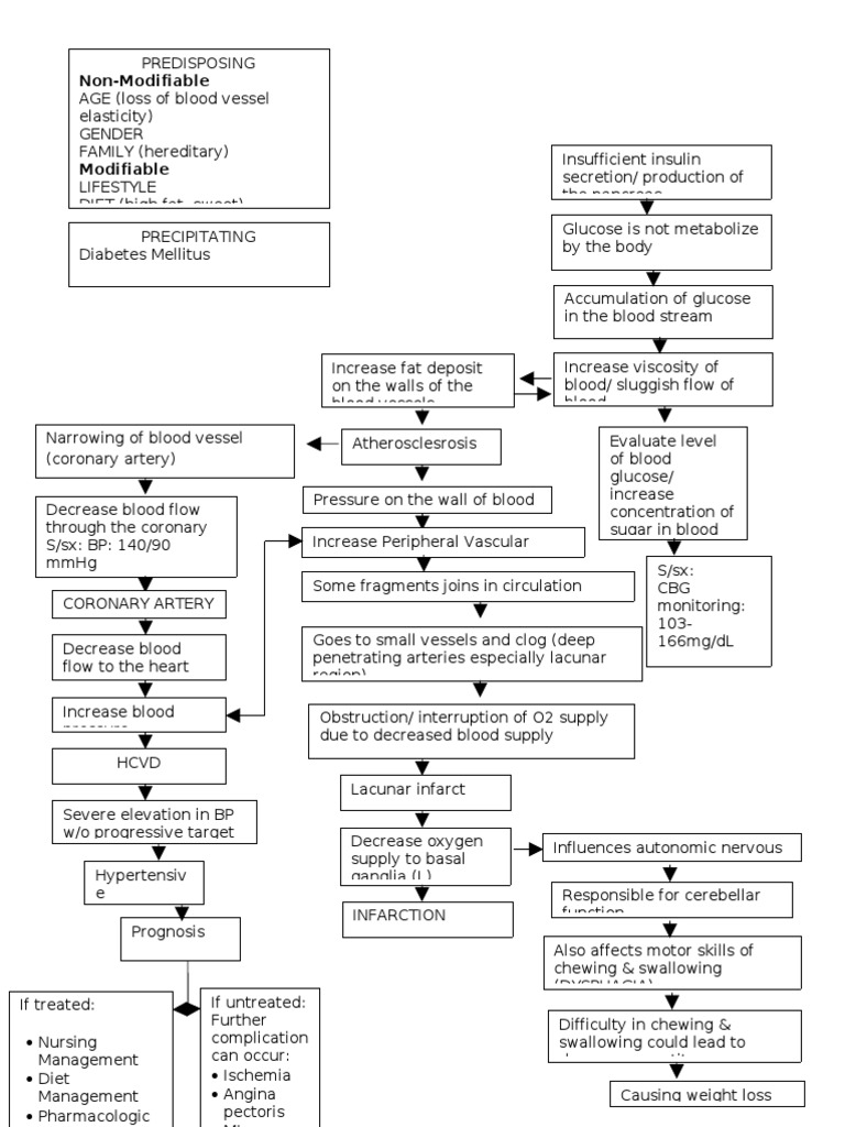 Pathophysiology of HCVD, DM2, CVD (Left Basal Ganglia) | PDF | Blood ...
