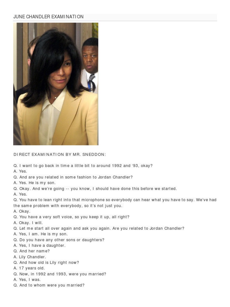 June Chandler Examination 2005 Trial | PDF | Michael Jackson | Violence