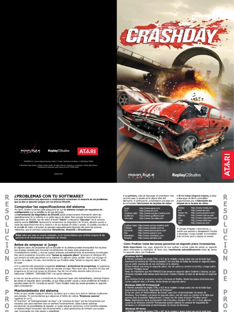 Crashday PC Manual e | PDF | Dirección IP | Enrutador (Computación)