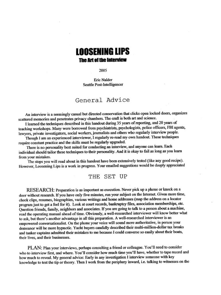 Loosening Lips | PDF