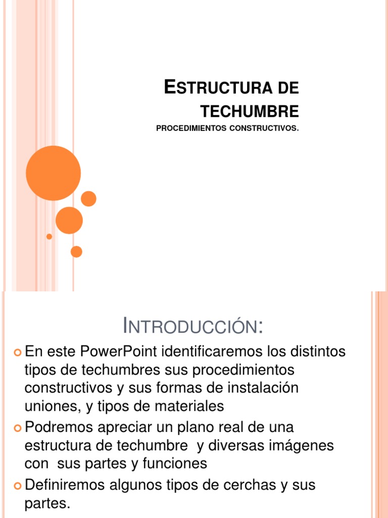 Estructura de Techumbre | PDF | Braguero | Techo