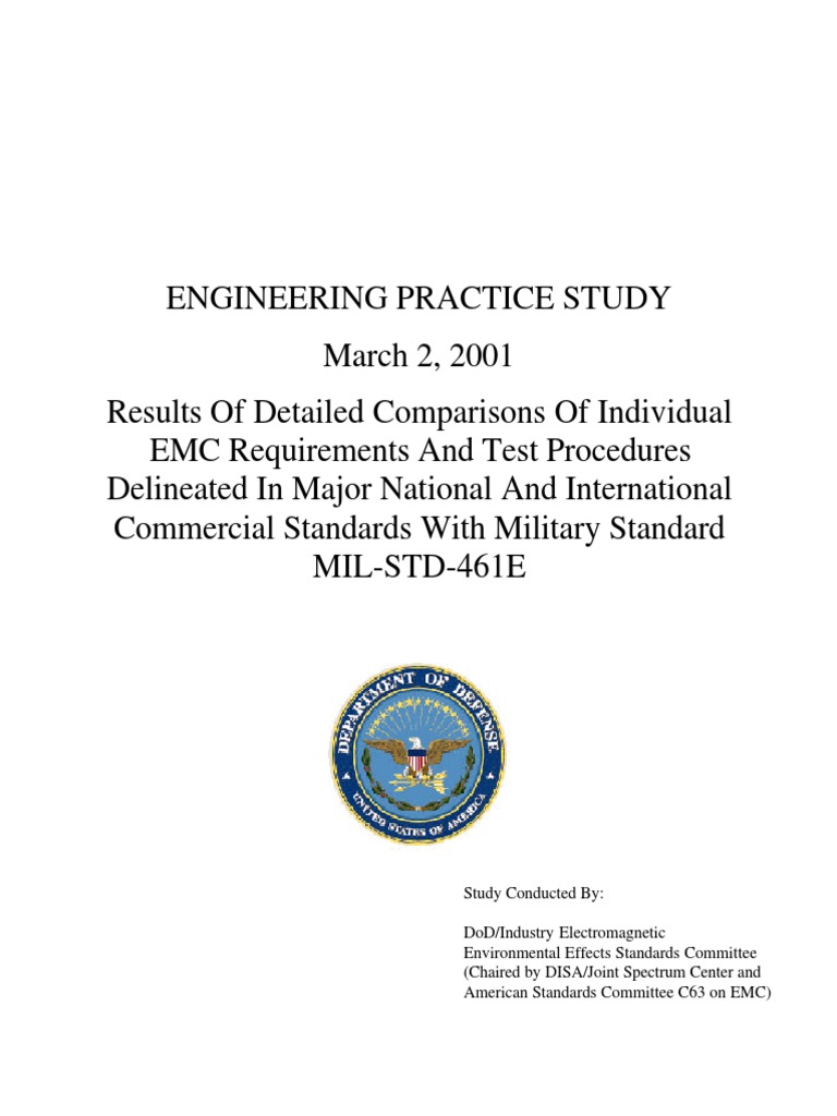 MIL STD 461 CrossReference | PDF | Electromagnetic Compatibility ...