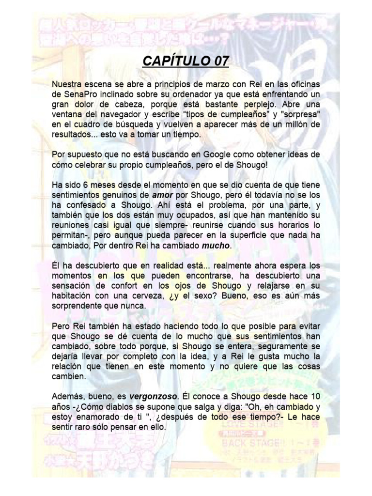 Love Stage Rei & Shougo 7 | PDF | Cumpleaños | Amor