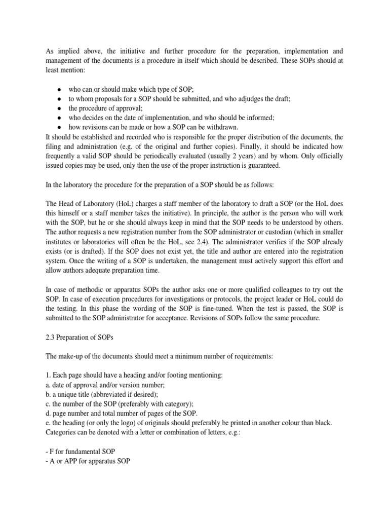 Sop | PDF | Computer File | Information Technology Management