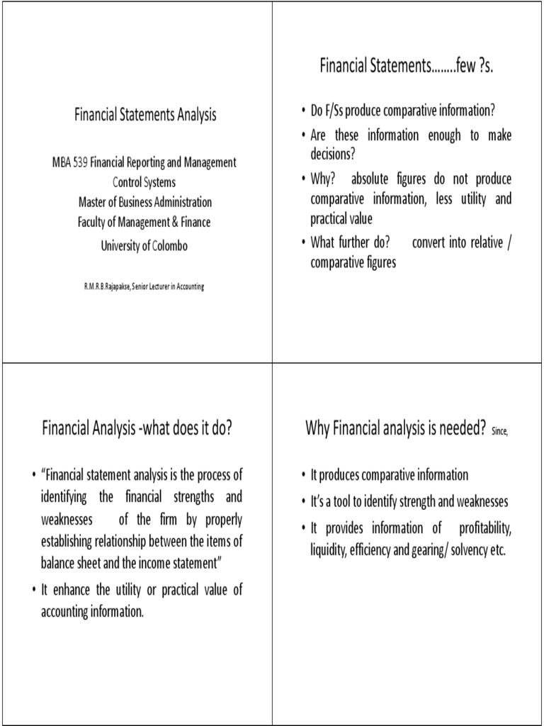 FS Analysis-Ratios | PDF | Equity (Finance) | Financial Capital