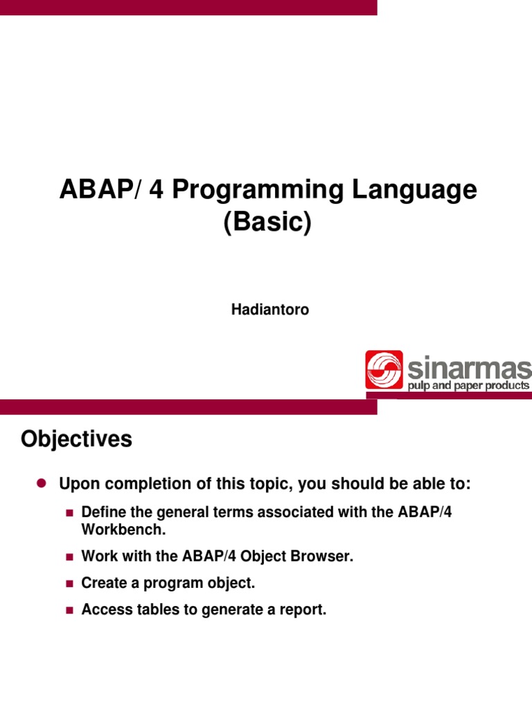 Abap Basic | Download Free PDF | Computer Programming | Computing Abap Basic | Download Free PDF | Computer Programming | Computing