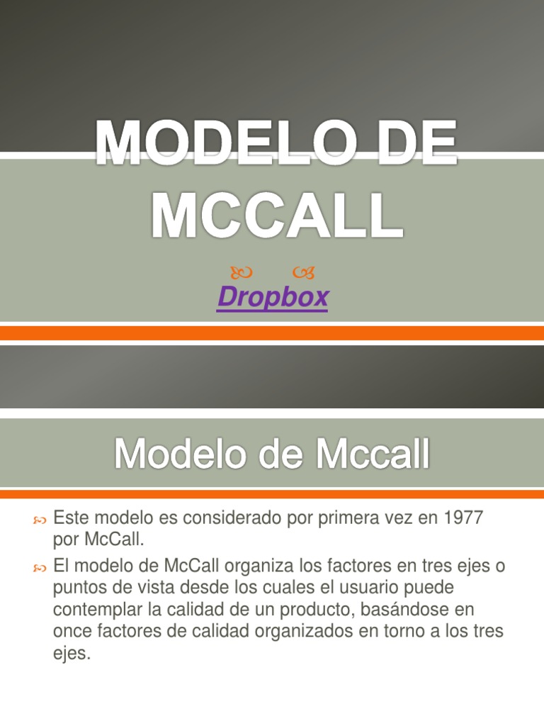 Modelo de Mccall | PDF | Archivo de computadora | Ingeniería Informática