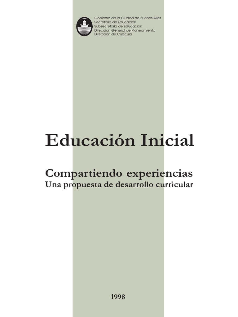 Educacion Inicial Experiencias Pdf Lectura Proceso Imagen