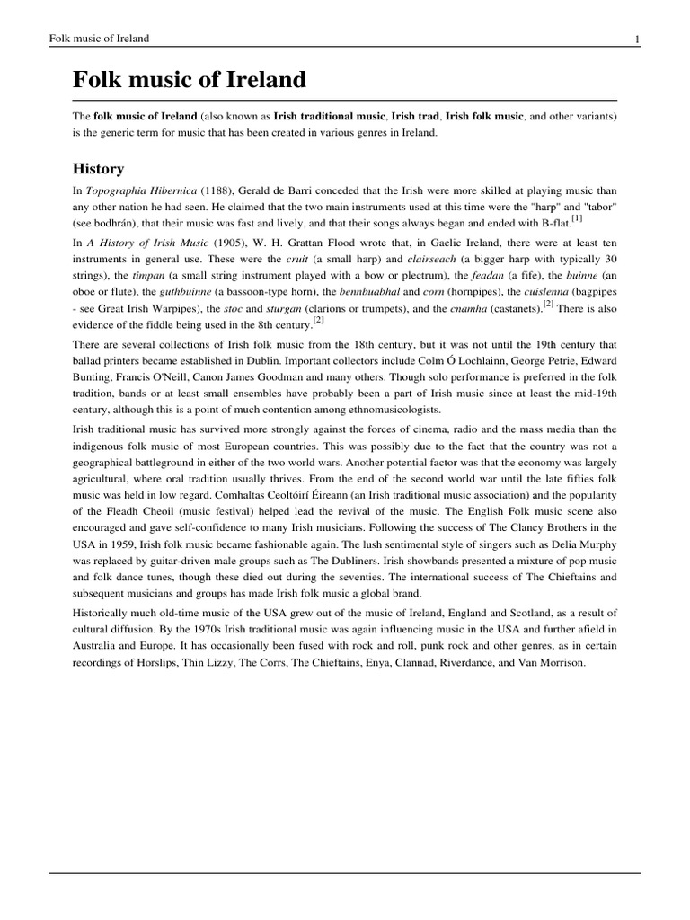 Folk Music of Ireland | PDF | Folk Music Of Ireland | Folk Music