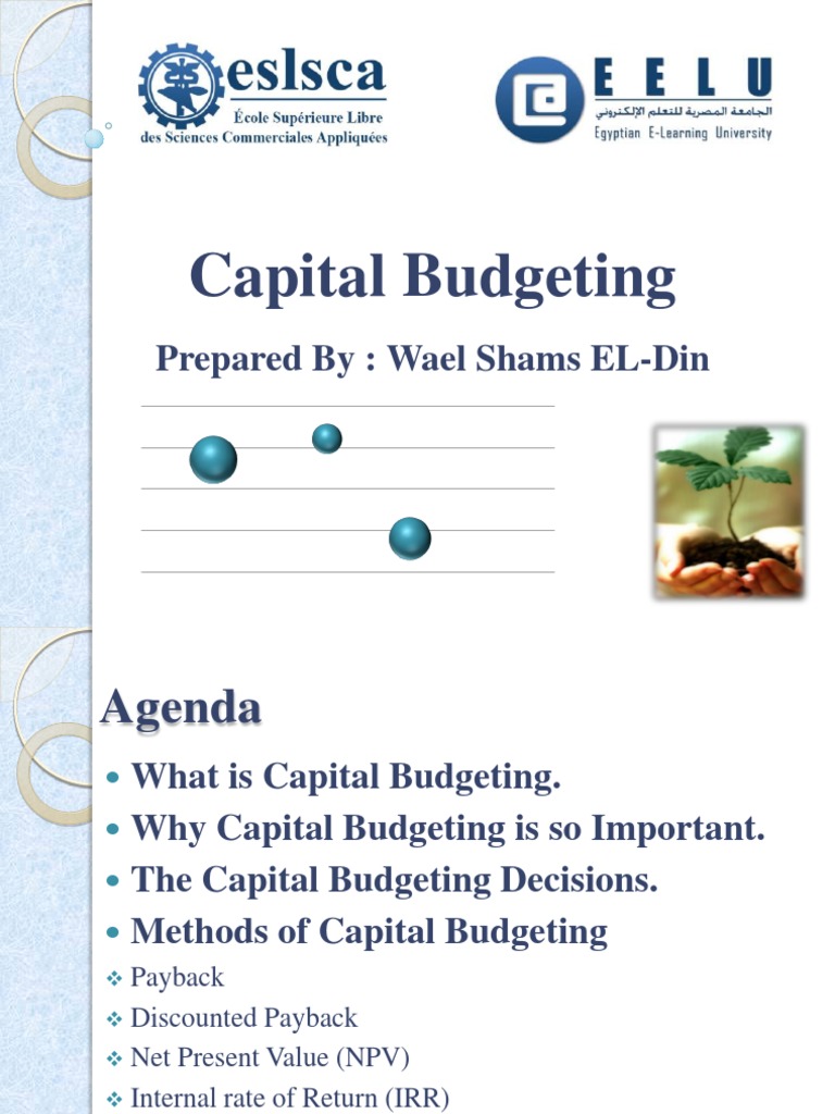 Capital Budgeting Presentation | PDF | Capital Budgeting | Internal ...