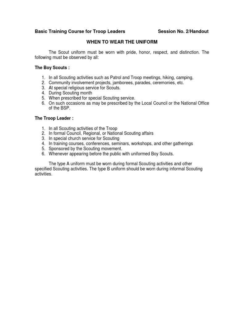 02 Smartness and Good Order | PDF | Scouting | Violence