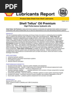 Shell Oil TF 0870 Material Data Sheet | PDF | Physical Sciences | Materials