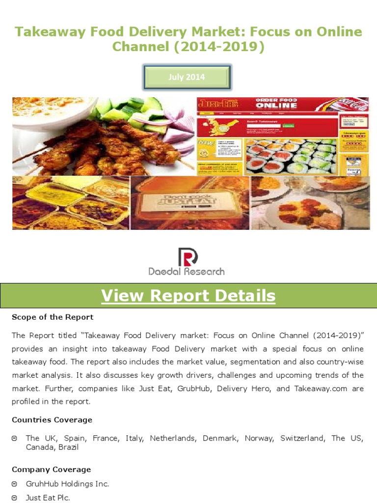 Online Takeaway Food Delivery Trends 2014-2019 | PDF | The United ...