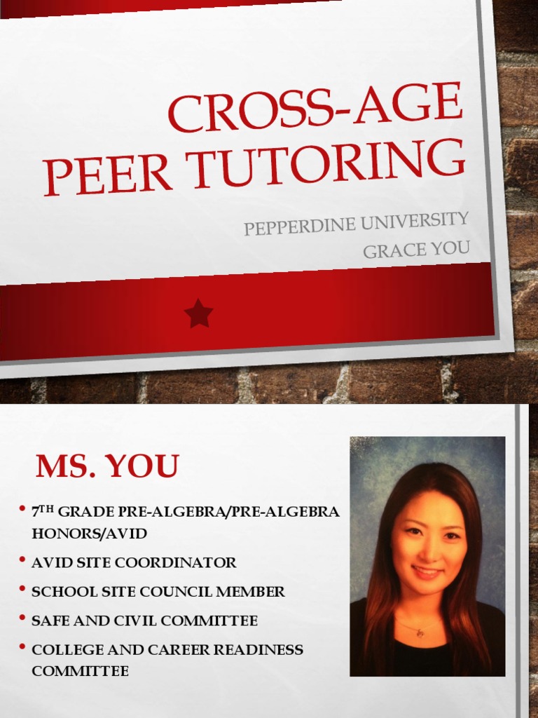 Cross-Age Peer Tutoring-Action Research Presentation | PDF | Bullying ...