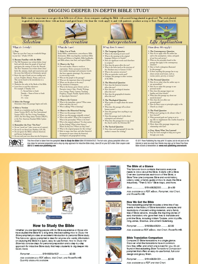 How To Study The Bible | PDF | New King James Version | Bible