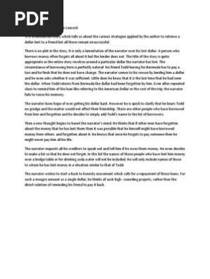 My Lost Dollar By Stephen Leacock Comic