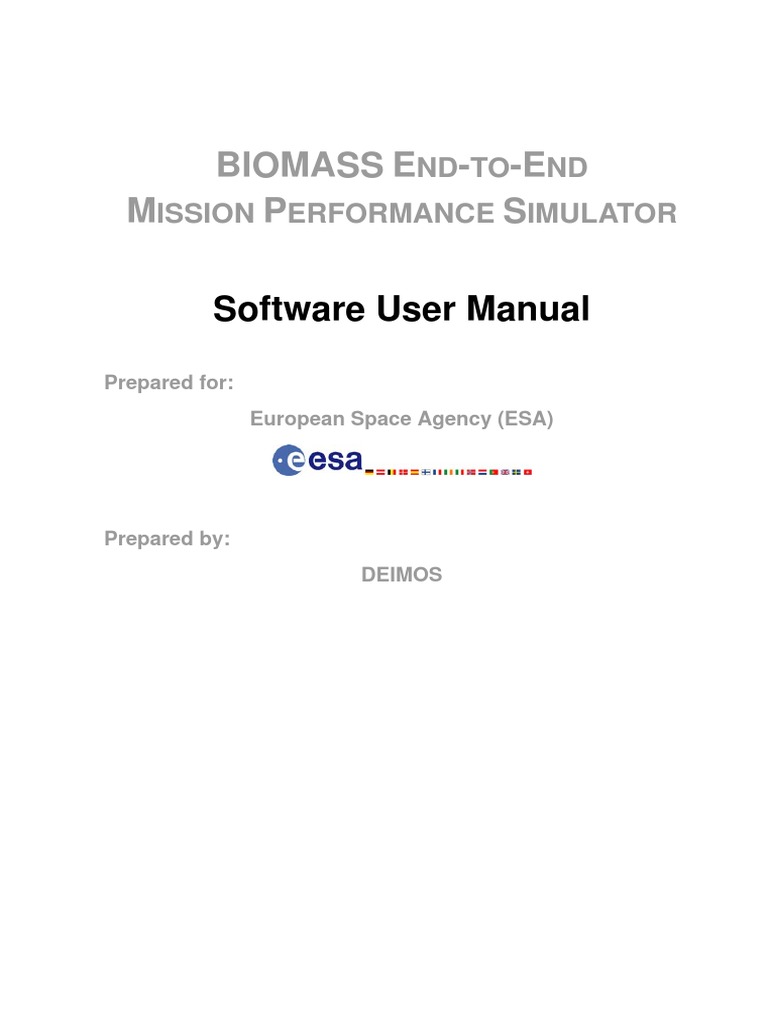 A Guide to Configuring and Operating the BIOMASS End-to-End Mission ...