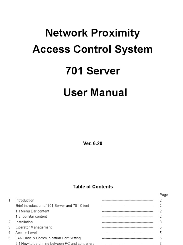 Server Manual | PDF | Port (Computer Networking) | Local Area Network