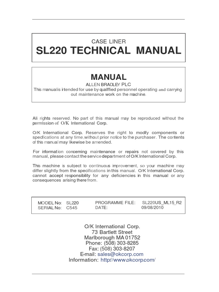 Manual SL220 | PDF | Touchscreen | Voltage