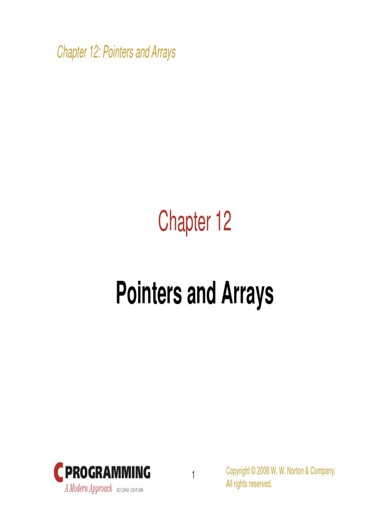 Ch 12 Pdf Array Data Structure Pointer Computer Programming 4267
