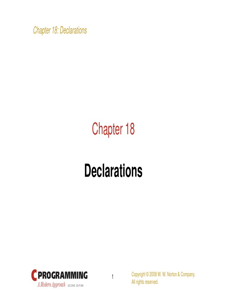 CH 18 | PDF | Scope (Computer Science) | Variable (Computer Science)