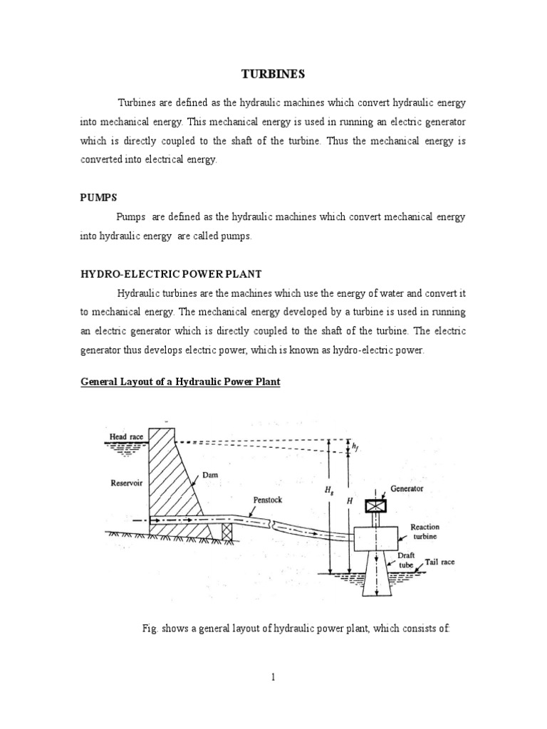 Turbines Notes | Turbine | Hydraulics
