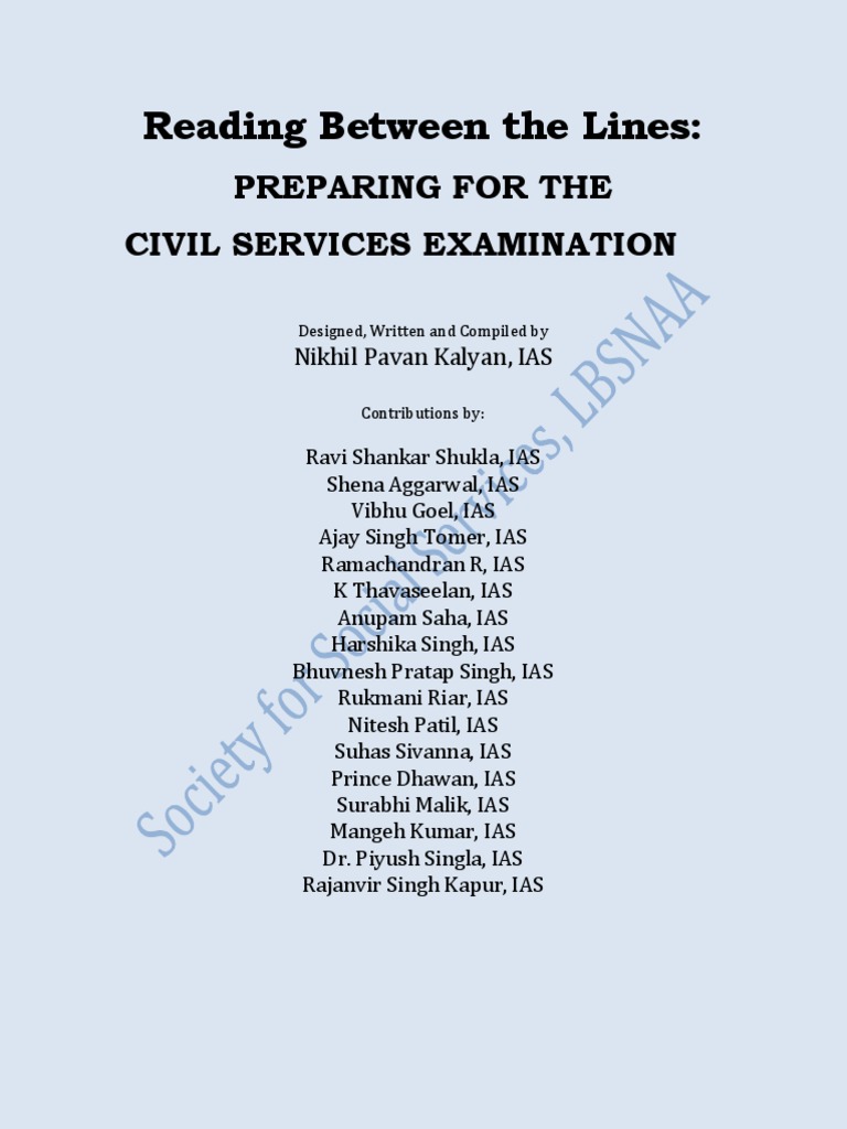 Preparing For Civil Services Examination | PDF