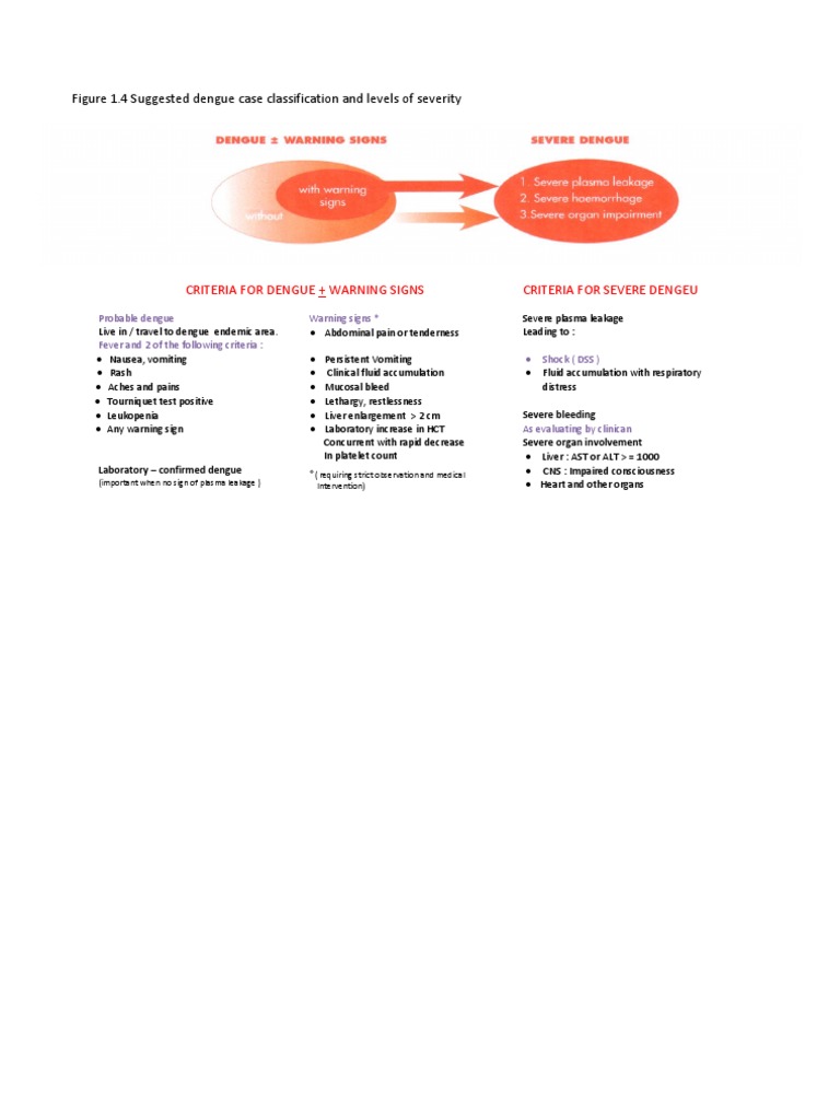 Dengue Severity Classification Guide | PDF