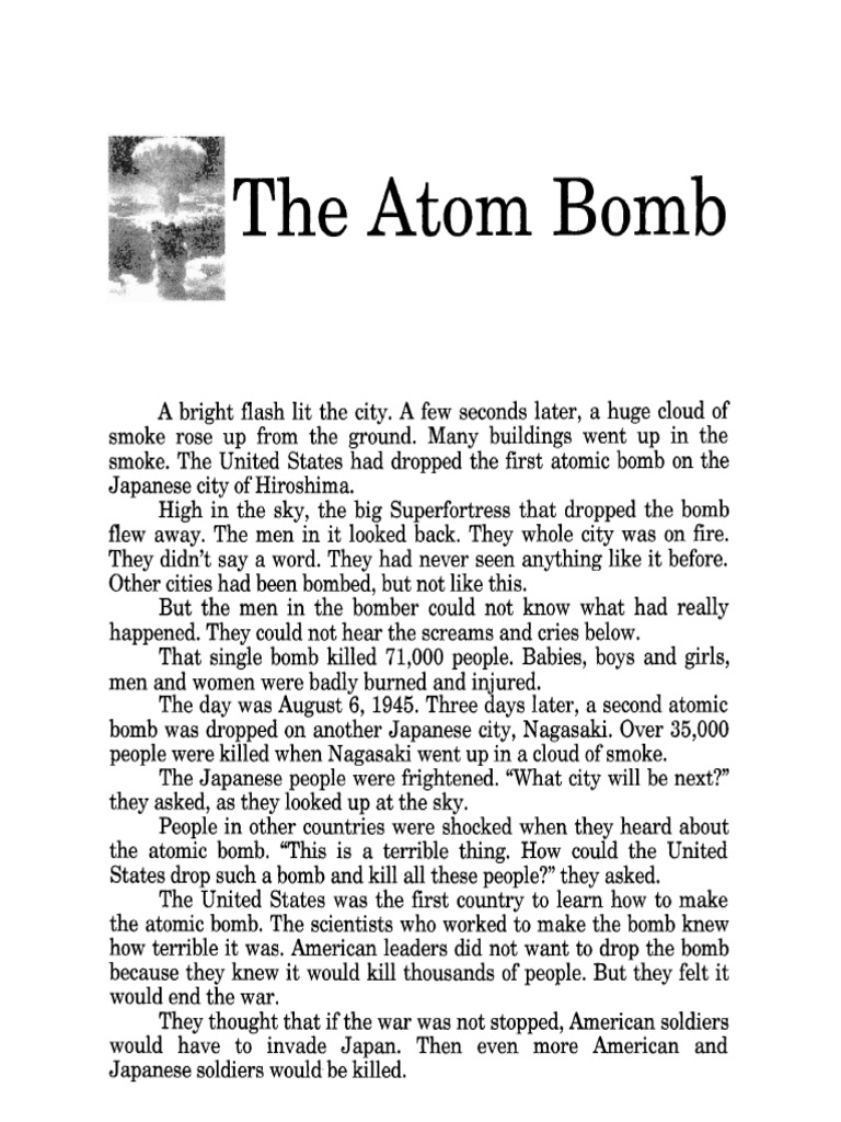 The Impact of the Atomic Bomb on Hiroshima | PDF | Atomic Bombings Of ...