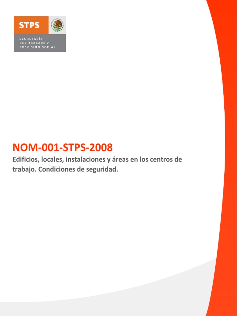 NOM 001 STPS 2008. Edificios e Instalaciones | PDF | México | Puente