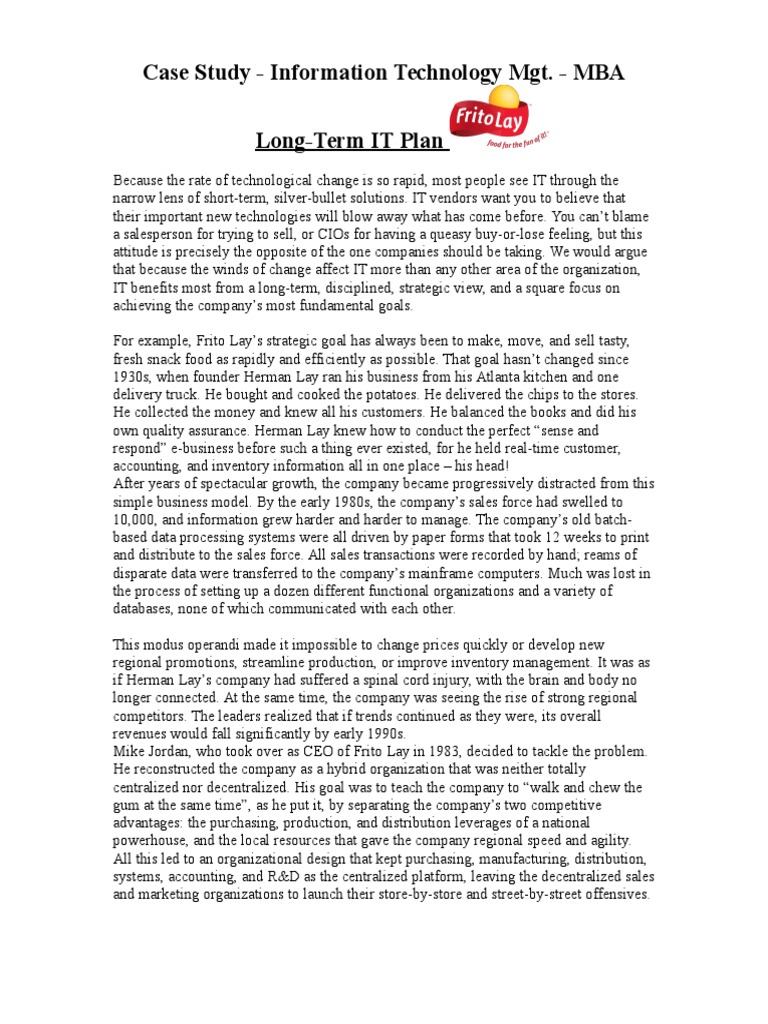 ITS Frito Lay Case | PDF | Sales | Marketing