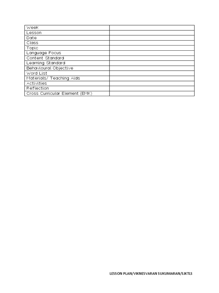 Lesson Plan Ultimate Template | PDF | Career & Growth | Foreign ...