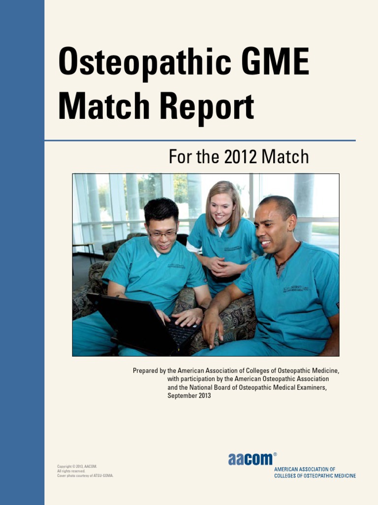 DO GME Match 2012 | PDF | Residency (Medicine) | Standard Deviation