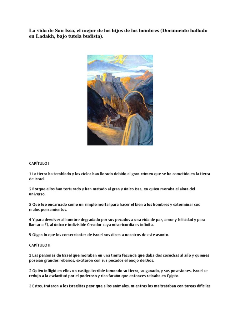La Vida de San Issa | PDF | Moisés | Sacerdote