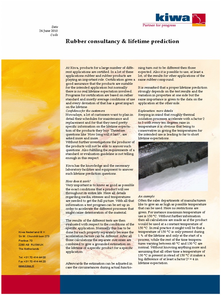 Rubber Life Time Prediction | PDF | Prediction | Temperature