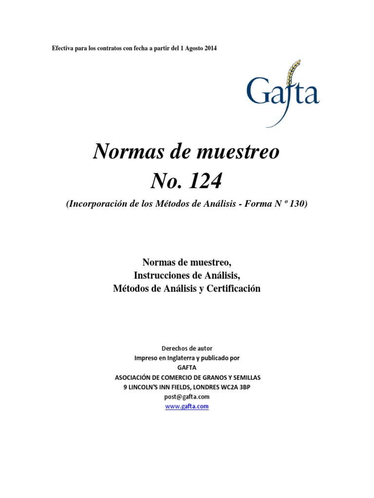 Gafta 124 | PDF | Negocios (general) | Business