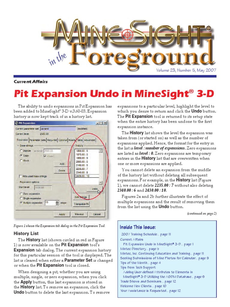 MS3D-Pit Expansion Undo-200705 PDF | PDF | Computer Data | System Software